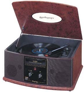 Denon 音聴箱 卓上型プレーヤー 木目 GP-S30（中古品）