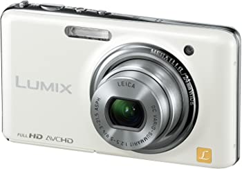 パナソニック デジタルカメラ LUMIX FX77 リリーホワイト DMC-FX77-W（中古品）