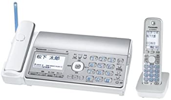 パナソニック おたっくす デジタルコードレスFAX 子機1台付き 1.9GHz DECT準拠方式 シルバー KX-PD551DL-S（中古品）