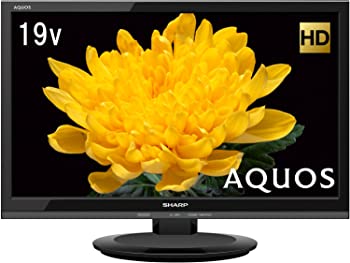 シャープ 19V型 液晶 テレビ AQUOS LC-19P5-B ハイビジョン 外付HDD対応(裏番組録画) ブラック（中古品）