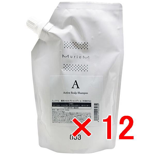 ★【送料無料】ナンバースリー 003 / ミュリアム クリスタル / ミュリアム 薬用スカルプシャンプー A 500ml (詰替用) 【12個セット】/ 頭皮のベタつきやニオイ