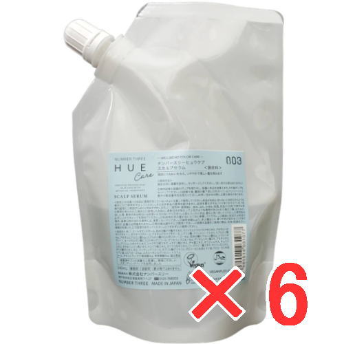 ★【送料無料】ナンバースリー ヒュウケア HUE スカルプセラム+ 240ml レフィル【6個セット】