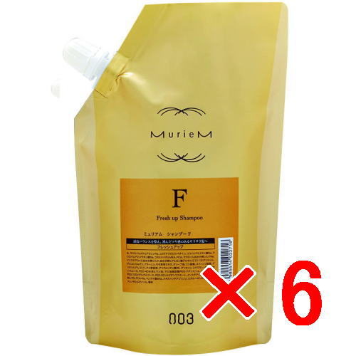 ★【送料無料】ナンバースリー 003 / ミュリアム ゴールド / ミュリアム シャンプー F 500ml 詰替え 【6個セット】/ 4985514022716