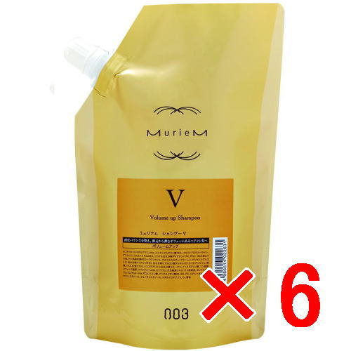 ★【送料無料】ナンバースリー 003 / ミュリアム ゴールド / ミュリアム シャンプー V 500ml 詰替え 【6個セット】4985514022631