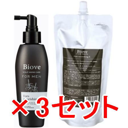 送料無料 デミコスメティックス ／ Biove ビオーブ フォー メン フォルスナリシングX 150ml ＆ 450ml?3セット