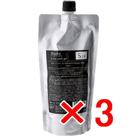 送料無料 デミコスメティックス ／ Biove ビオーブ フォー メン スキャルプパックジェル 450g 3個