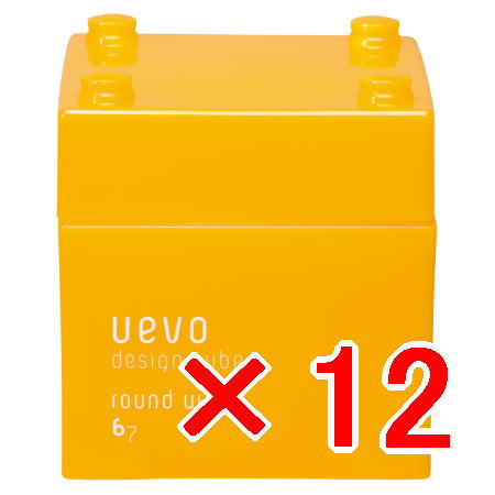 送料無料 デミコスメティックス ／ ウェーボ デザインキューブ ／ ラウンドワックス 80g 12個 ?ワックス