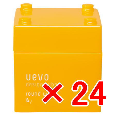 送料無料 デミコスメティックス ／ ウェーボ デザインキューブ ／ ラウンドワックス 80g 24個 ?ワックス