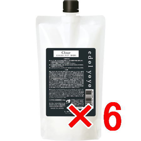 送料無料 ルベル ／ エドル ヨヨ ?400mL クリア 6個セット / LebeL ／ 化粧品 ／ 染毛料 カラー