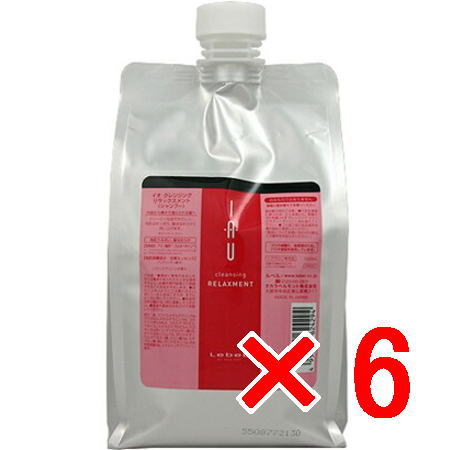送料無料 ルベル ／ イオ クレンジング リラックスメント シャンプー?1000mL リフィル / LebeL 6個