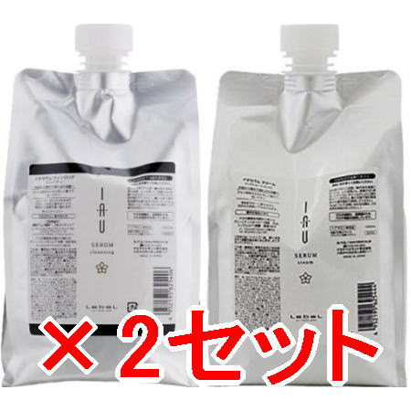 送料無料 ルベル ／ イオセラム クレンジング 1000mL ＆ クリーム 1000mL?2セット?シャンプー＆トリートメント