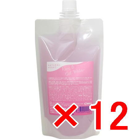 送料無料 コスメック ／ ナチュラルハート ケラファイ ジェルウォーター 400ml 12個