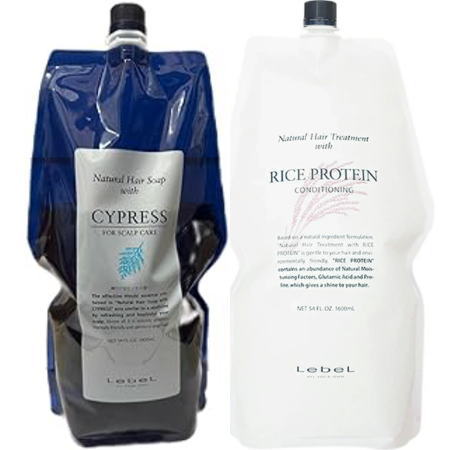 送料無料 ルベル ／ナチュラル ヘア ソープ ウィズ CYd?1600ml ＆ ヘア トリートメント ウィズ RP 1600ml セット