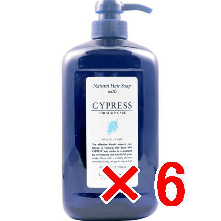 送料無料 ルベル ／ナチュラル ヘア ソープ ウィズ CYd?1000ml 6個 シャンプー