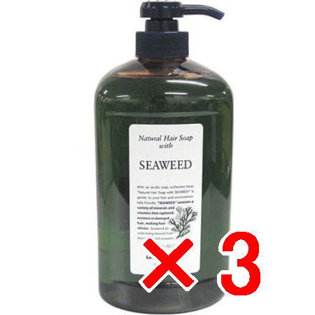 送料無料 ルベル ／ナチュラル ヘア ソープ ウィズ SW?1000ml 3個 シャンプー