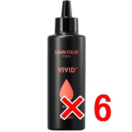 送料無料 アリミノ ／ アジアンカラー フェス ビビッドプラス レッド 150ml 6個 ?FES VIVID