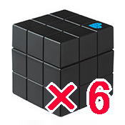 ★【送料無料】アリミノ（ピース ）／ フリーズキープ ワックス 80g 【6個】ブラック   [ワックスライン ]