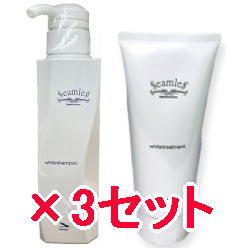 送料無料 ベルローネ　ブリアンテ　シームレス　ホワイトシャンプー 300mL ＆ トリートメント 200g 　3セット