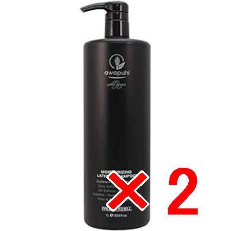 送料無料 ポールミッチェル／AWAPUHI WILD GINGER ／AWG モイスチャライジング ラザーシャンプーJ 1000mL 2個 [