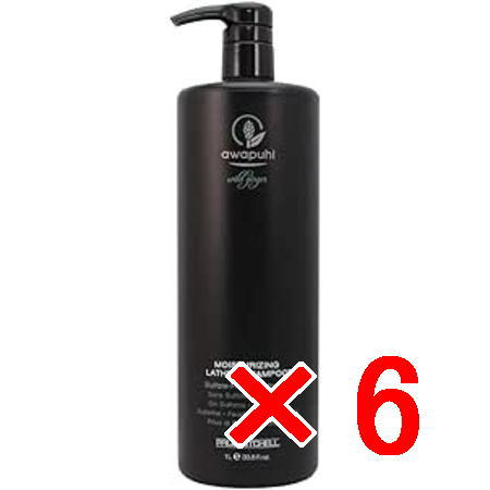 送料無料 ポールミッチェル／AWAPUHI WILD GINGER ／AWG モイスチャライジング ラザーシャンプーJ 1000mL 6個 [