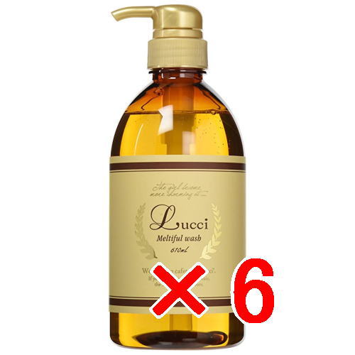 送料無料 ミアンビューティー ／ ルッチ　メルティフルウォッシュ 610ml 6個セット ／ シャンプー