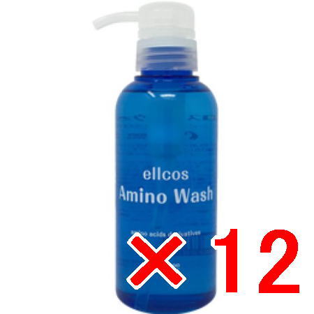 送料無料 エルコス ELLCOS ／アミノウォッシュ 300ml 12個 シャンプー