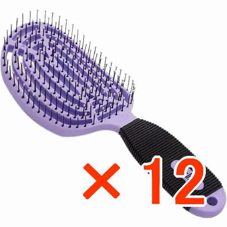 送料無料 Nuwayブラシ DoubleC ニューウェイ ブラシ パープル 12個