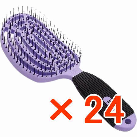 送料無料 Nuwayブラシ DoubleC ニューウェイ ブラシ パープル 24個