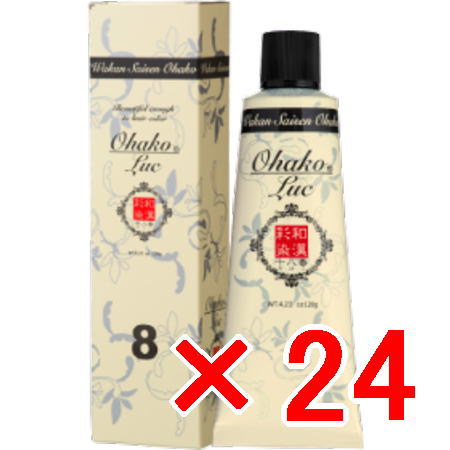 送料無料 日本グランデックス 和漢彩染 十八番 LUC8?120g 24個 ?白髪染め カラーリング
