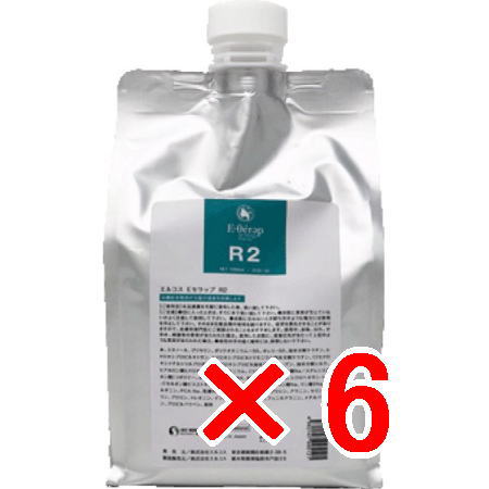送料無料 エルコス ELLCOS ／ Eセラップ R2 1000mL 6個 ／ 高機能架橋剤が毛髪の強度を回復します。（マレイン酸ポリマー配合）