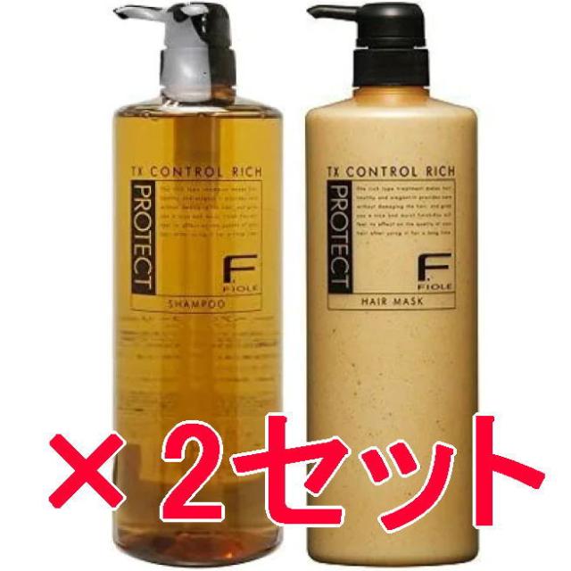 【全商品ポイント10倍！10/14 20:00-10/17 9:59まで】【 リッチ ポンプ セット 】フィヨーレ FIOLE Fプロテクト シャンプー 1000ml ヘアマスク 1000g
