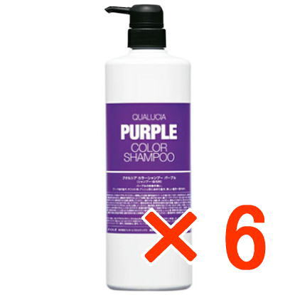 送料無料 フィヨーレ FIOLE ／ クオルシア カラーシャンプー パープル 1000ml 6個セット 染毛料