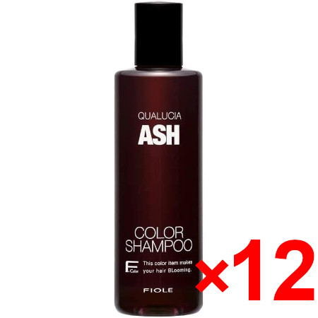送料無料 フィヨーレ FIOLE ／ クオルシア カラーシャンプー アッシュ 250ml 12個セット 染毛料