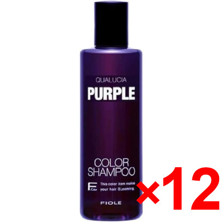 送料無料 フィヨーレ FIOLE ／ クオルシア カラーシャンプー パープル 250ml 12個セット 染毛料