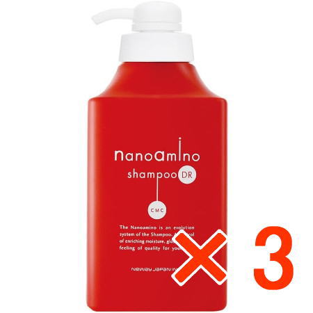 送料無料 ニューウェイジャパン ／ ナノアミノ シャンプー DR 1000ml 3個