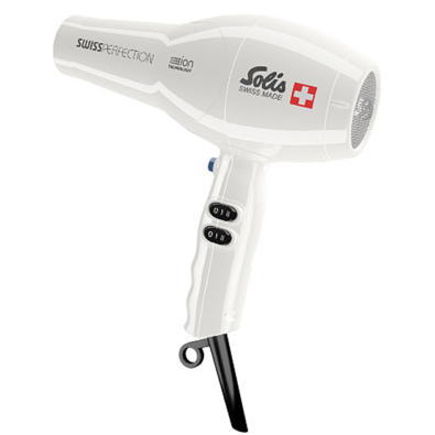 ソリス Solis / スイスパーフェクション SD440W ホワイト / 業務用 ソリスの技術を結集した 最高峰ドライヤー solis-sd440w