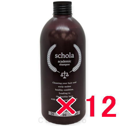 送料無料 コラボプロ／ アカデミック スコラ イデアシリーズ ／ スコラ アカデミック シャンプー 480ml ボトル 12個セット / Schola ACADEMIC