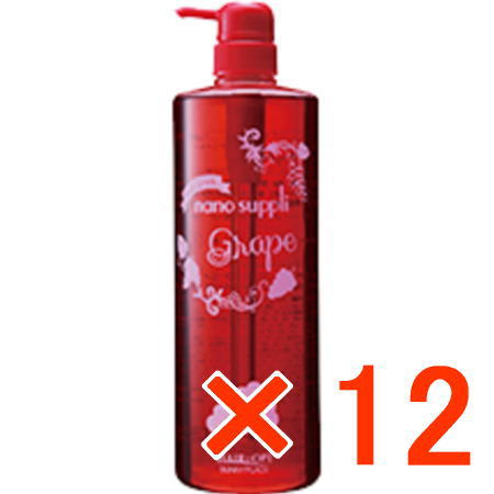 送料無料 サニープレイス ナノクレンジング シャンプー 1000ml グレープ 12個