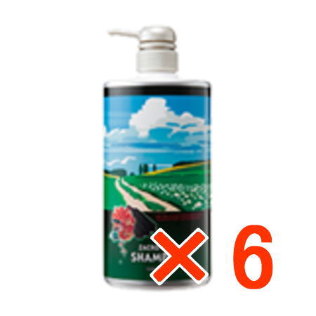 送料無料 サニープレイス ザクロ精炭酸シャンプー 500g ポンプ 6個