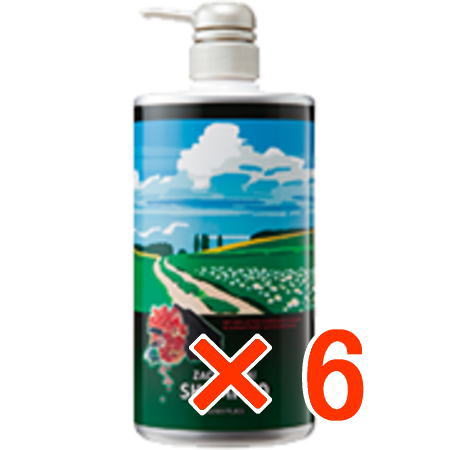 送料無料 サニープレイス ザクロ精炭酸シャンプー 800ml ポンプ 6個