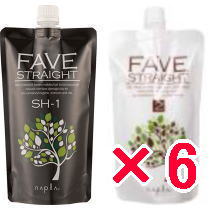 ナプラ napra ／ フェーブ ストレート SH ／ 1剤・2剤 各400g【6セット】(2剤 過酸化水素タイプ) ／ 美容室専売品 プロユース商品 ／ SH[スーパーハード