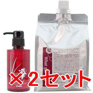 ★【送料無料】コスメック ／  ヘアエンドルフィン　髪のふゎっとゲル 150ml ＆ 1000mlリフィル　2セット ／ 美容室専売品