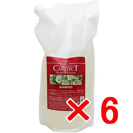 送料無料 ナプラ ／ ケアテクト HB リペアシャンプー(ダメージケアタイプ) 1200ml レフィル? 6個セット