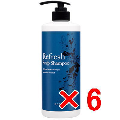 送料無料 ナプラ napra ／ リフレッシュスキャルプ シャンプー 650mL 6個 リフレッシュスキャルプシリーズ