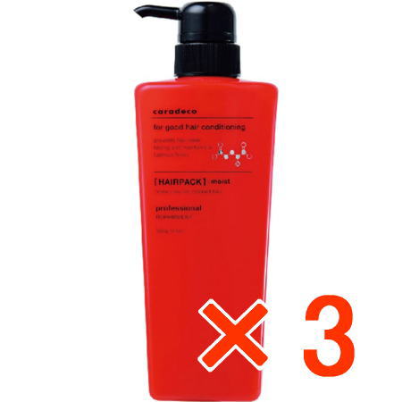 送料無料 ナカノ ／ キャラデコ ヘアパック モイスト 500g トリートメント 3個