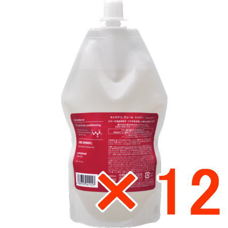 送料無料 ナカノ ／ キャラデコ ヴェールシャワー400ml シャンプー 12個