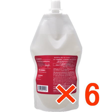 送料無料 ナカノ ／ キャラデコ ヴェールシャワー400ml シャンプー 6個
