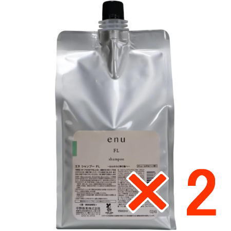 送料無料 ナカノ ／ エヌ シャンプー FL 1500ml 詰替 2個