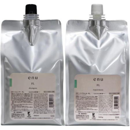 送料無料 ナカノ ／ エヌ シャンプー FL 1500ml ＆ リペアメント FL 1500g 詰替セット