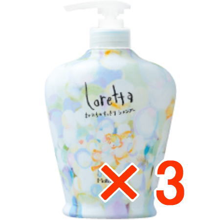 送料無料 ロレッタ まいにちのすっきりシャンプー a 600ml 3個 b-ex